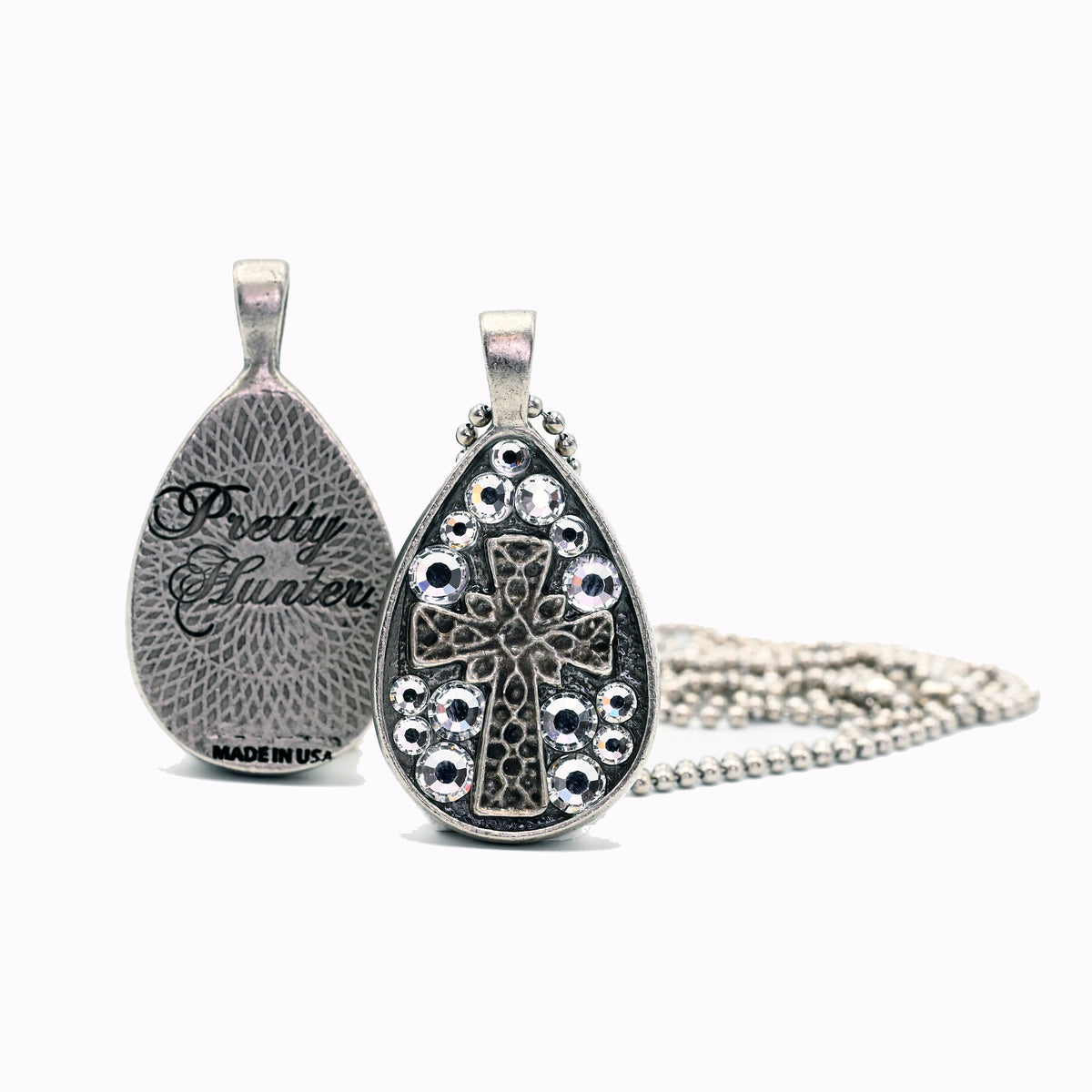 Cross Teardrop Necklace - Pretty Hunter – Prettyhunter.com